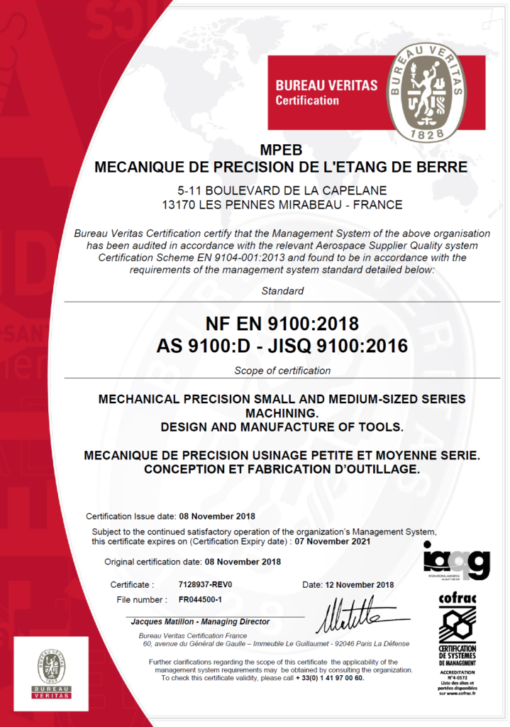 EN 9100 - LLEDO-INDUSTRIES